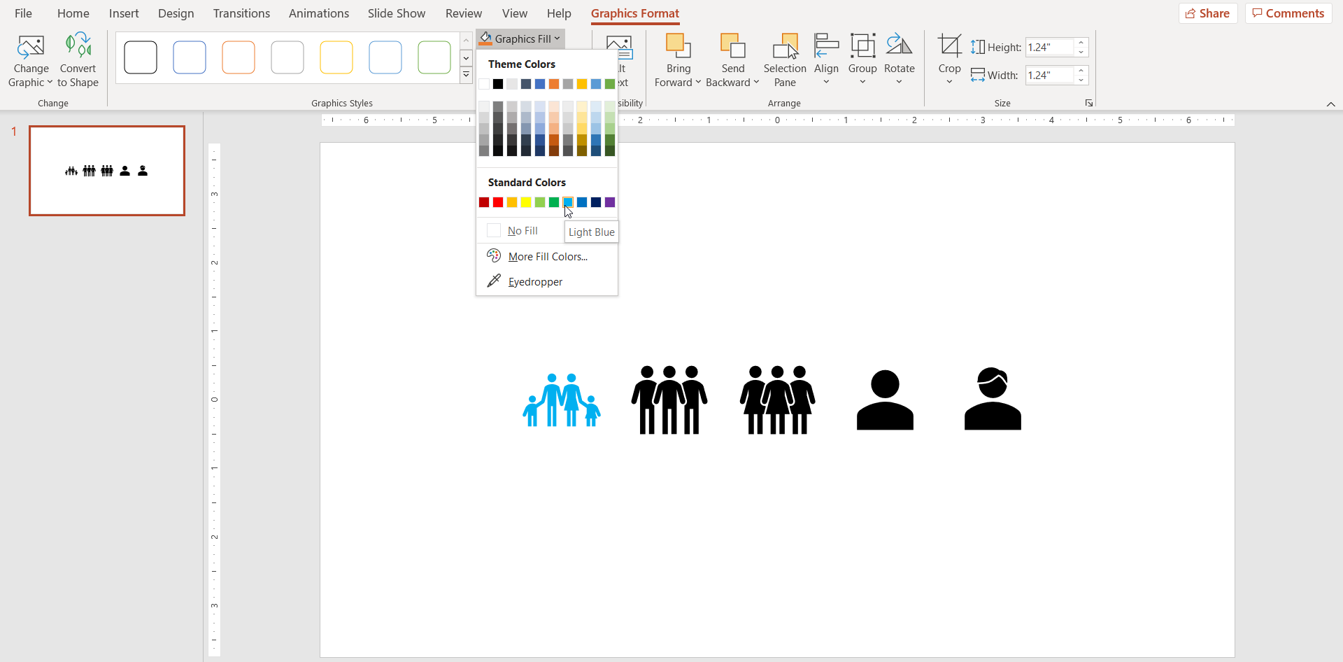 How To Easily Add Icons In Your PowerPoint Presentation - Square Slide